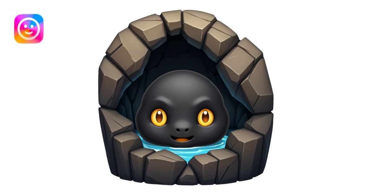 Dark Cave emoji | AI Emoji Generator