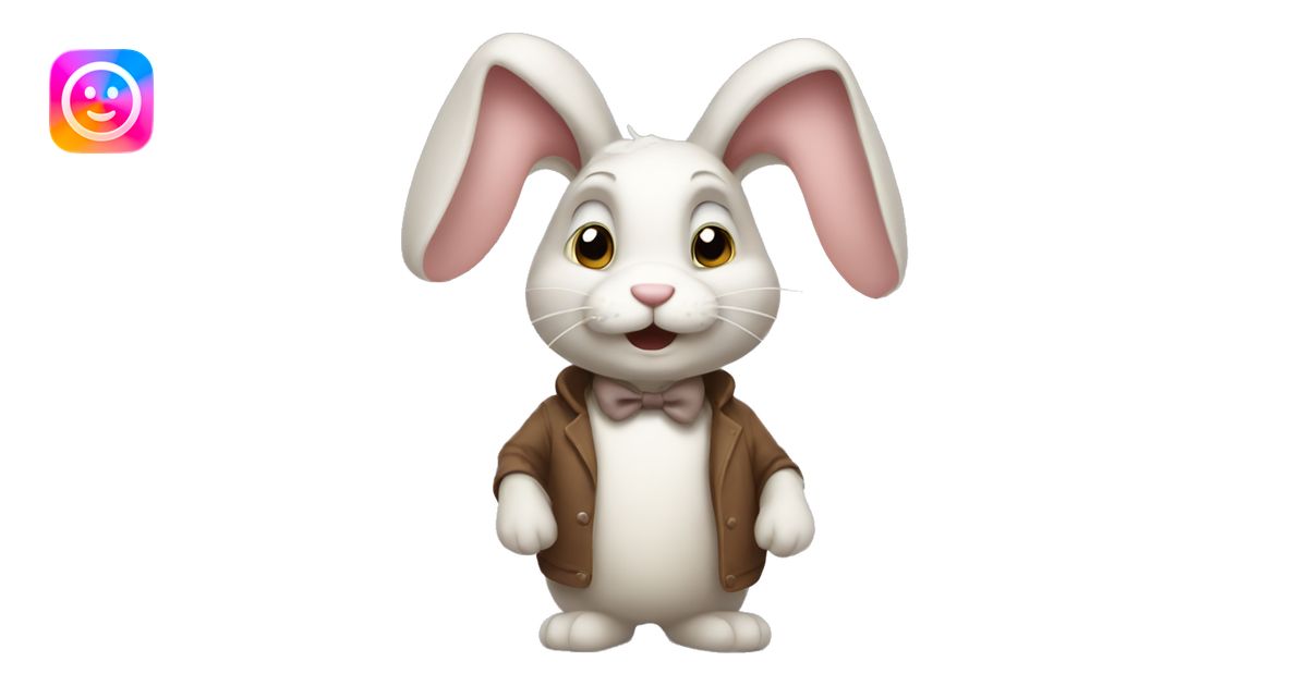 bunny who makes a notice emoji | AI Emoji Generator