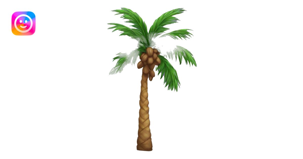 Date Palm tree emoji | AI Emoji Generator