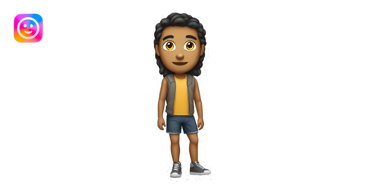 slight tan middle school lean full body emoji | AI Emoji Generator