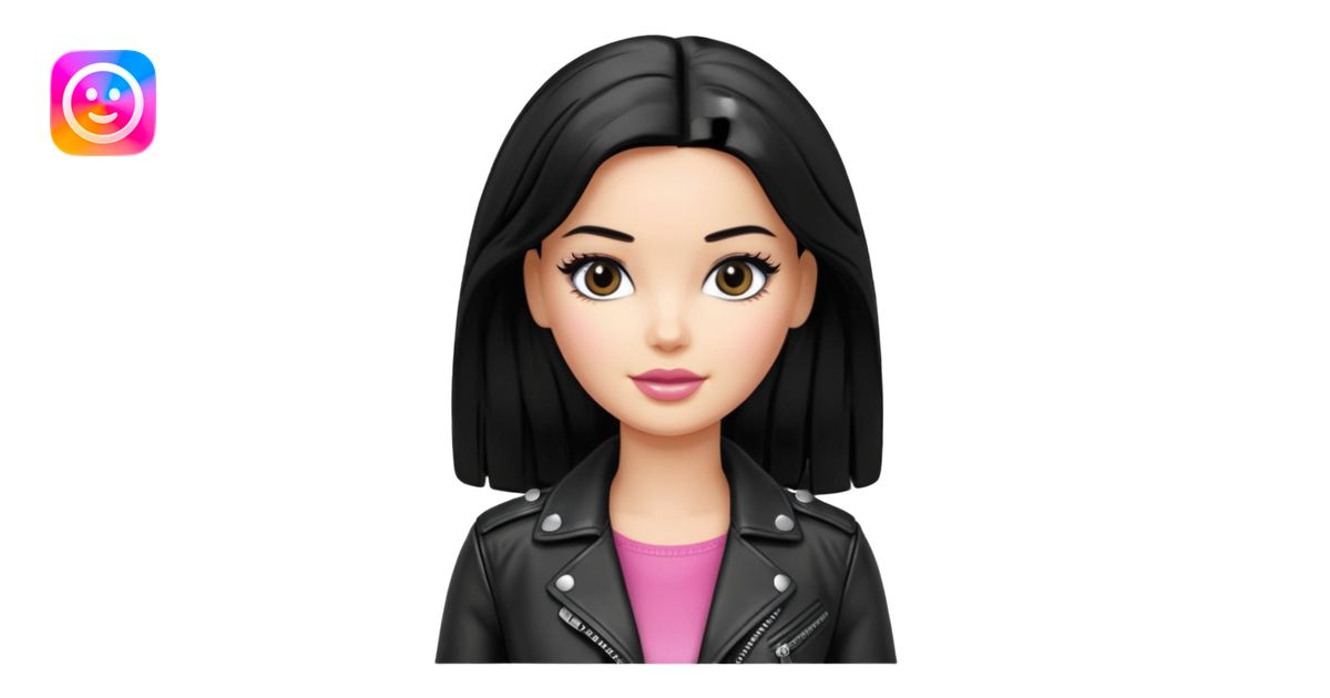 barbie black leather emoji | AI Emoji Generator