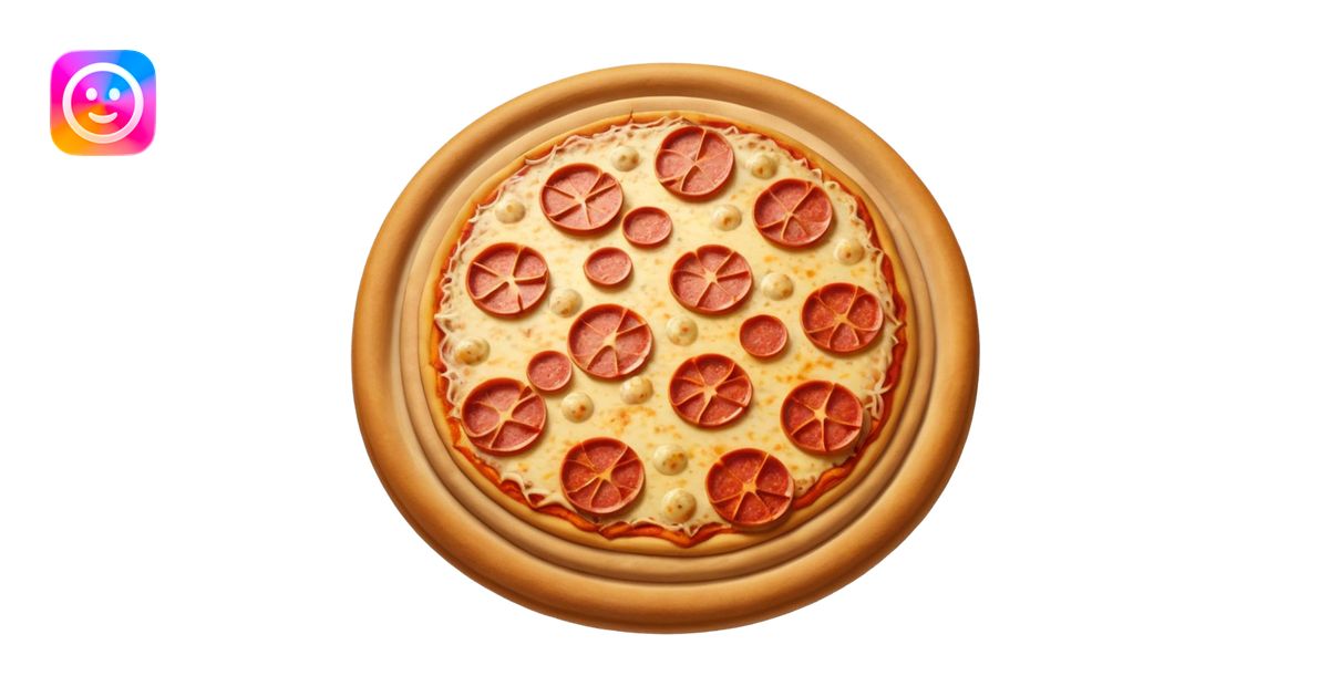 Full Pizza emoji | AI Emoji Generator