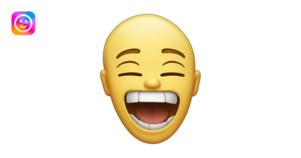 An emoji who is dead of laughing emoji | AI Emoji Generator