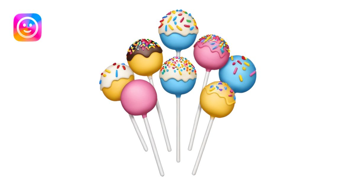 Cake pops emoji | AI Emoji Generator