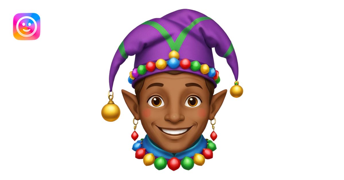 African American Medieval jester emoji | AI Emoji Generator