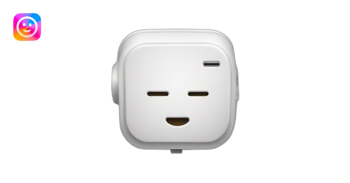 Electrical plug sleeping emoji | AI Emoji Generator