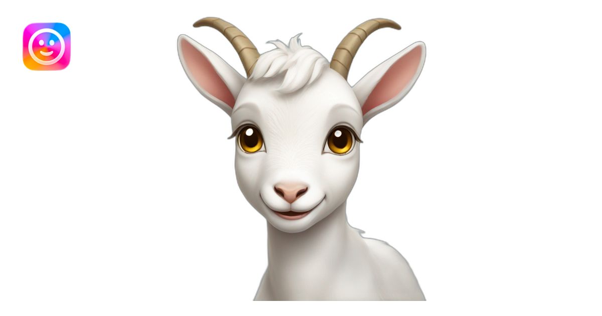 cute baby goat emoji | AI Emoji Generator
