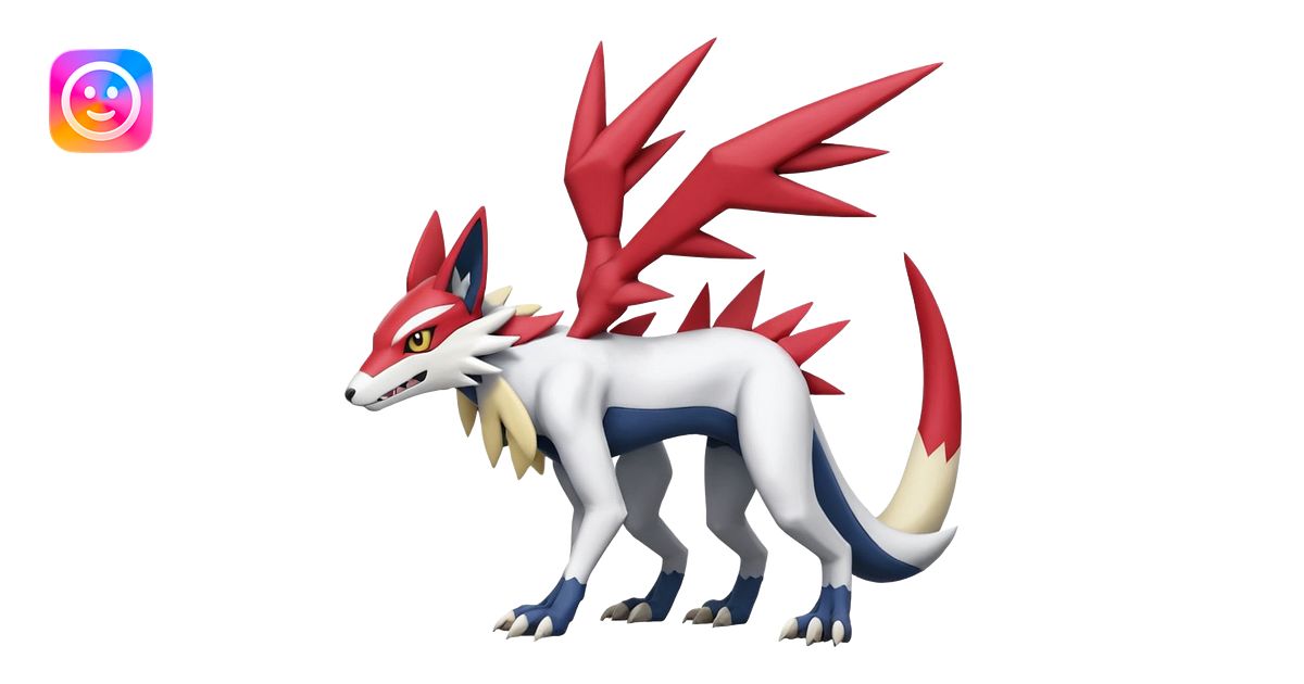 Zeraora-Lombax-Sergal-Zangoose-Cyclizar-Genesect-Pokémon, full body ...