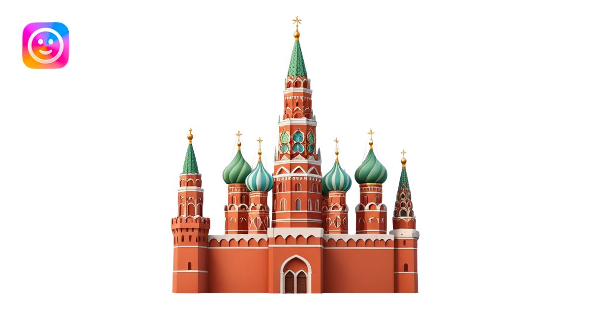 Moscow Mini Kremlin Tower emoji | AI Emoji Generator