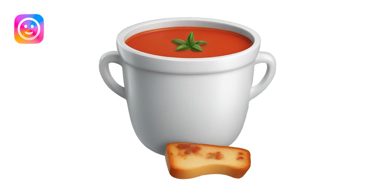 Tomato soup emoji | AI Emoji Generator