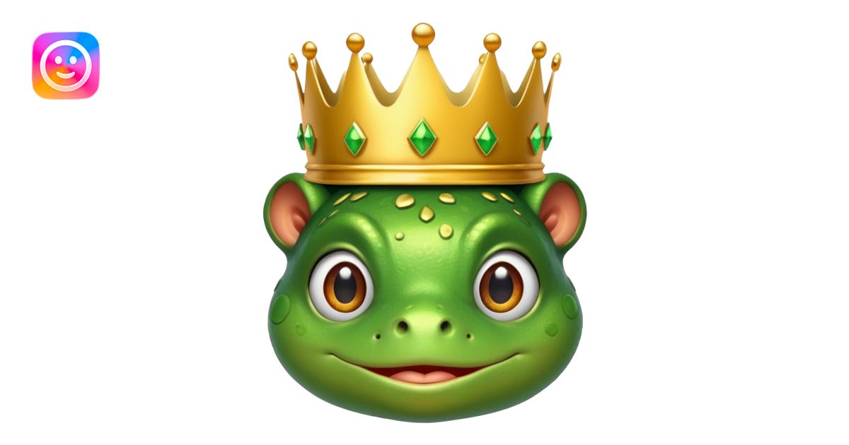 The Frog Prince emoji | AI Emoji Generator