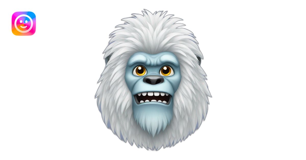 Yeti emoji | AI Emoji Generator