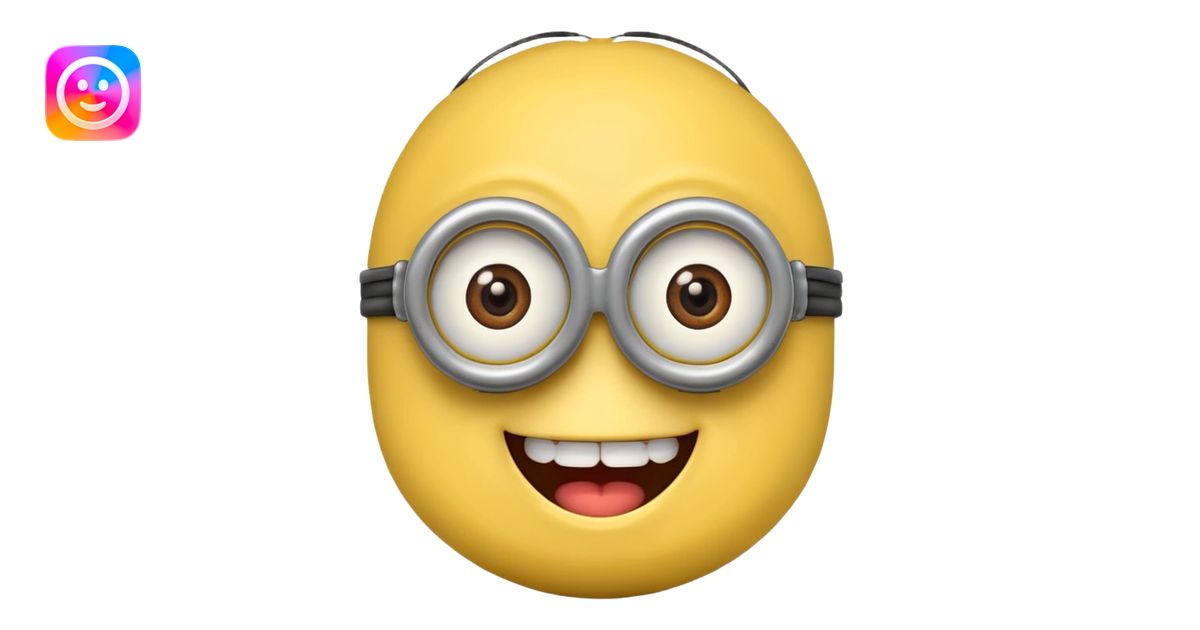 Minion emoji with a round head emoji | AI Emoji Generator