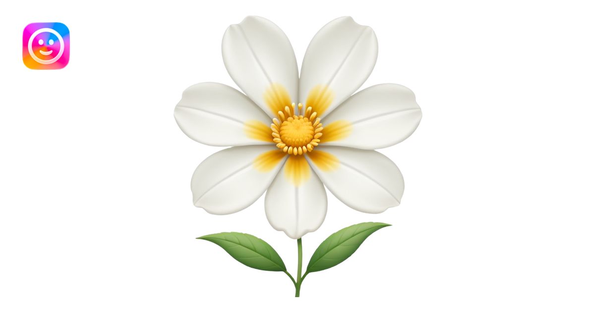 contour de fleur juste la forme emoji | AI Emoji Generator