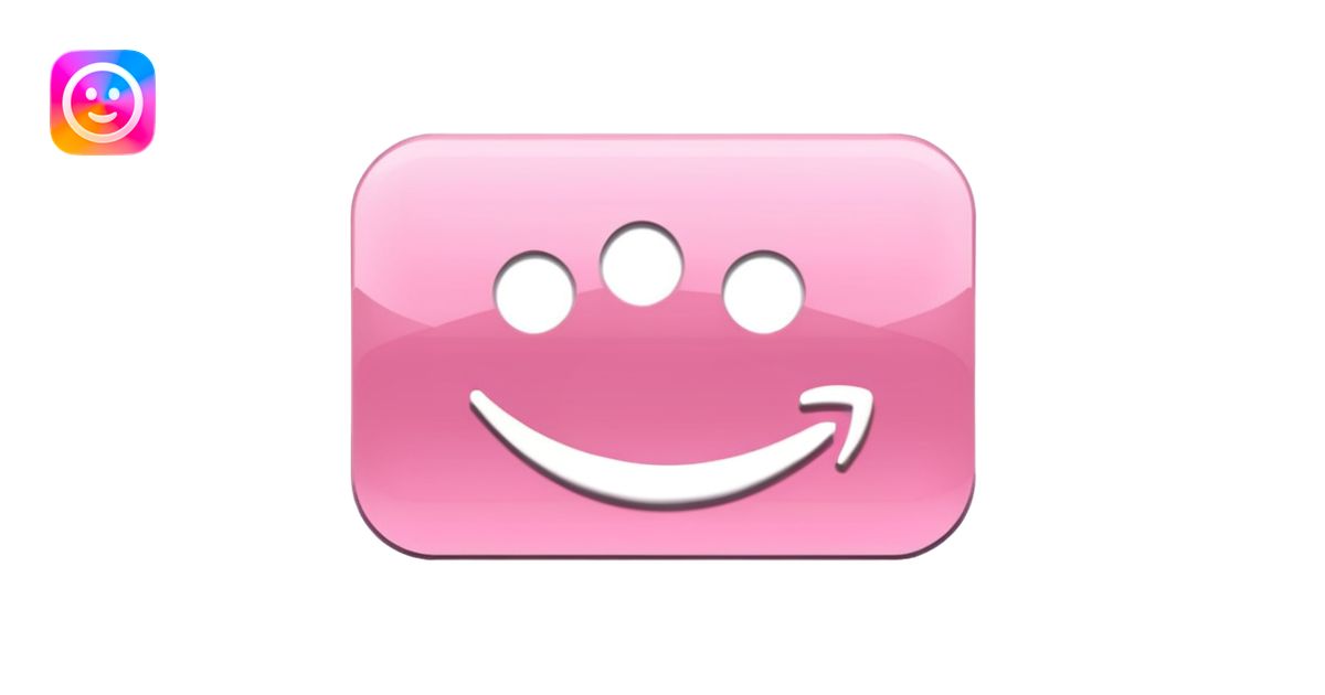 amazon prime video aesthetic logo in pastel pink emoji | AI Emoji Generator