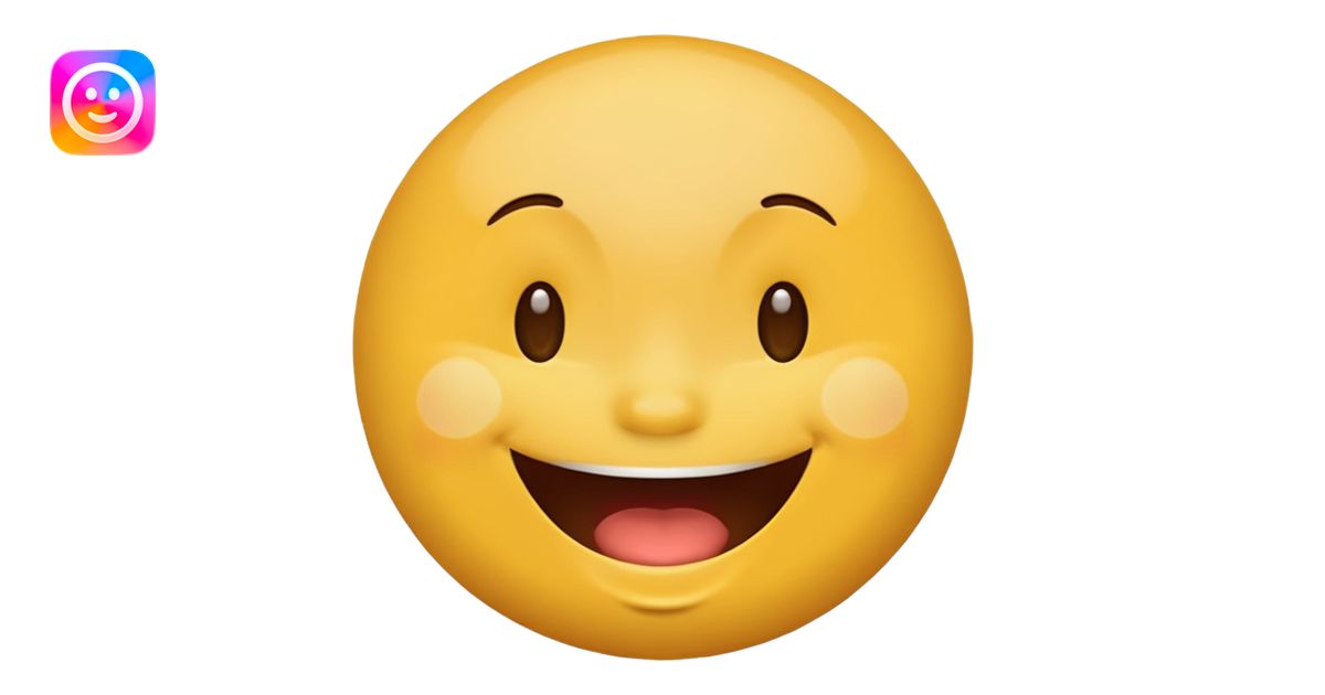 Round face emoji laughing emoji | AI Emoji Generator