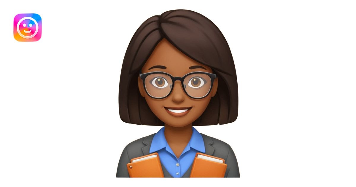 Black female teacher emoji | AI Emoji Generator