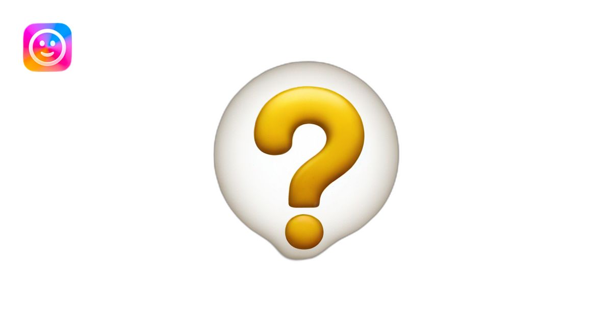 question mark emoji | AI Emoji Generator
