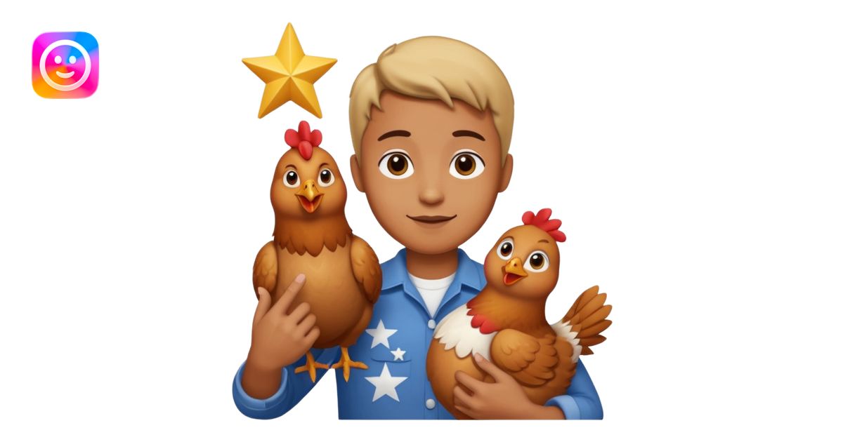 67 holding chicken stars and doing the boi hand gesture emoji | AI ...