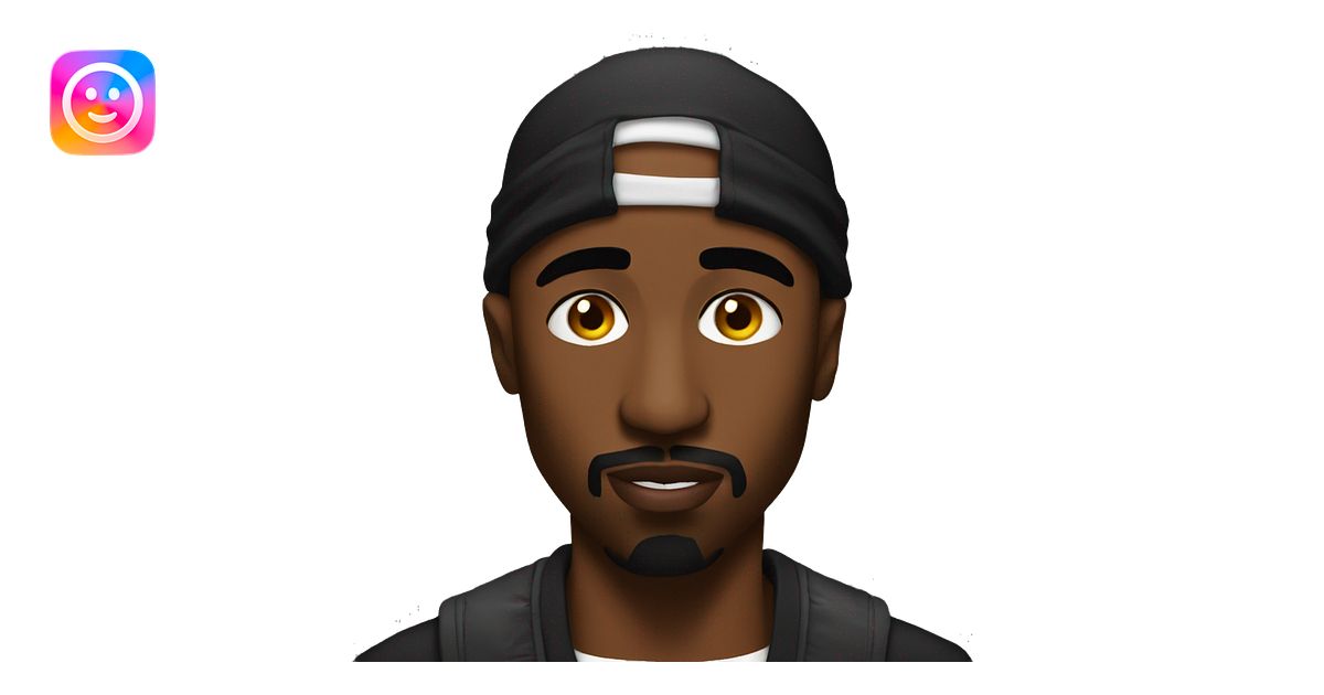 Tupac emoji | AI Emoji Generator