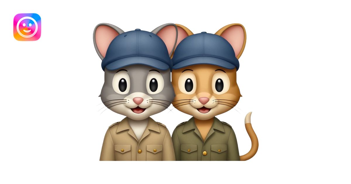 tom & Jerry with cap emoji | AI Emoji Generator