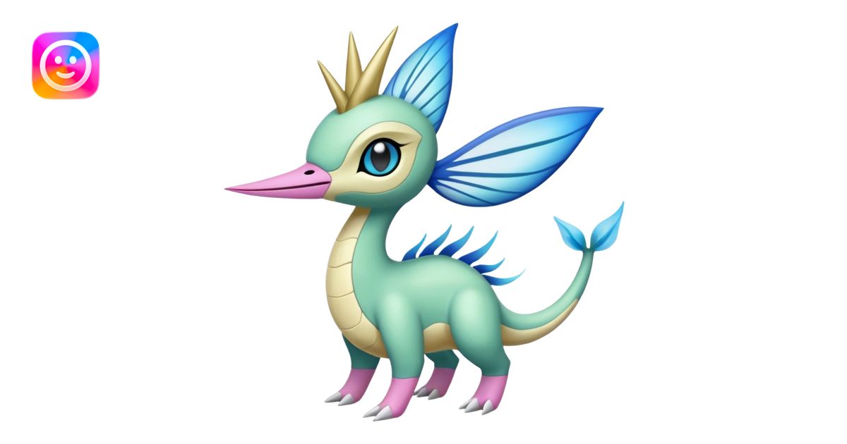 Cresselia-Celebi-Cobalion-Palkia-fusion emoji | AI Emoji Generator