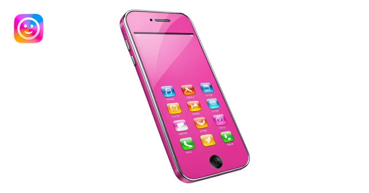 pink cell phone emoji | AI Emoji Generator