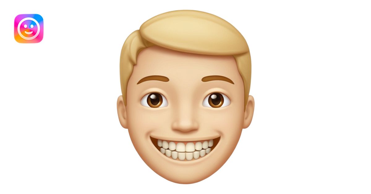 Normal smiling face with braces on teeth emoji | AI Emoji Generator
