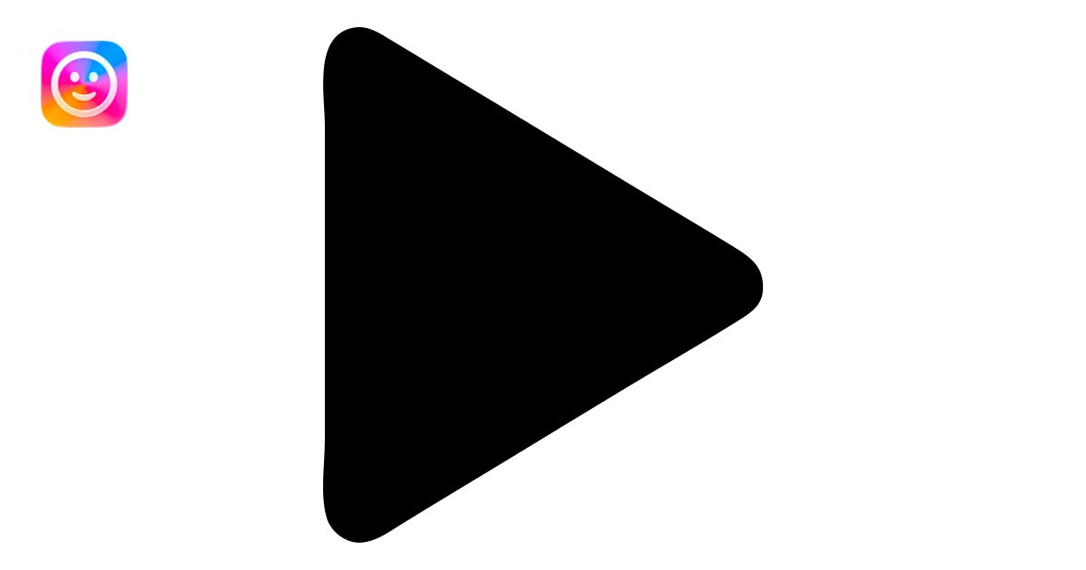 red triangle pointing right, modern, no outline icon | AI Emoji Generator