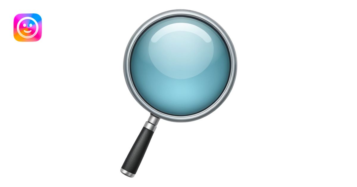 une loupe emoji | AI Emoji Generator