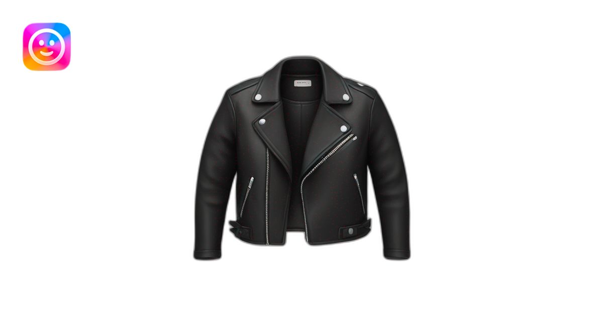 croppped leather jacket emoji | AI Emoji Generator