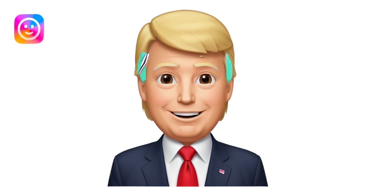 Donald Trump speaking at a rally emoji | AI Emoji Generator