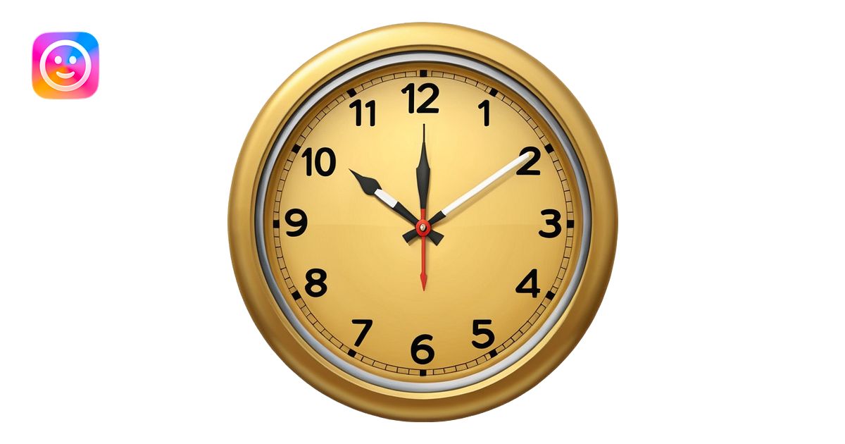 Clock it emoji | AI Emoji Generator