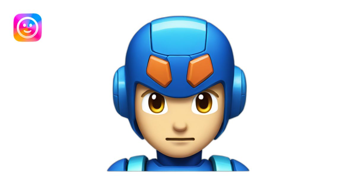 Mega Man emoji | AI Emoji Generator
