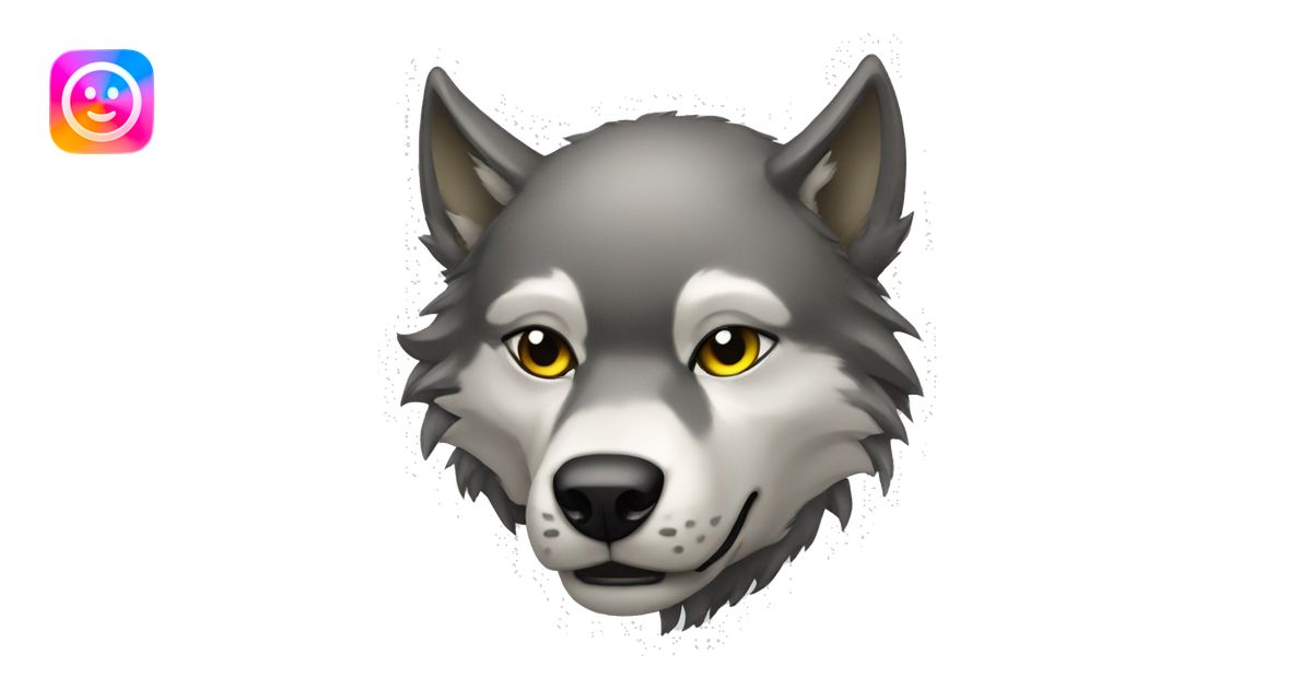 cyber wolf emoji | AI Emoji Generator