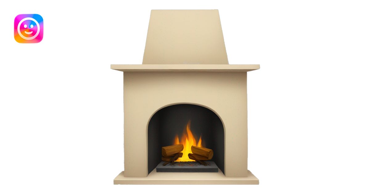 beige fireplace emoji | AI Emoji Generator