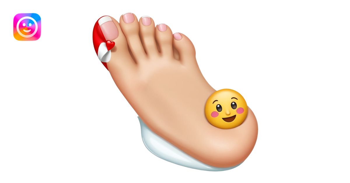 female foot with glossy white toenail polish, big toe lifted, other ...