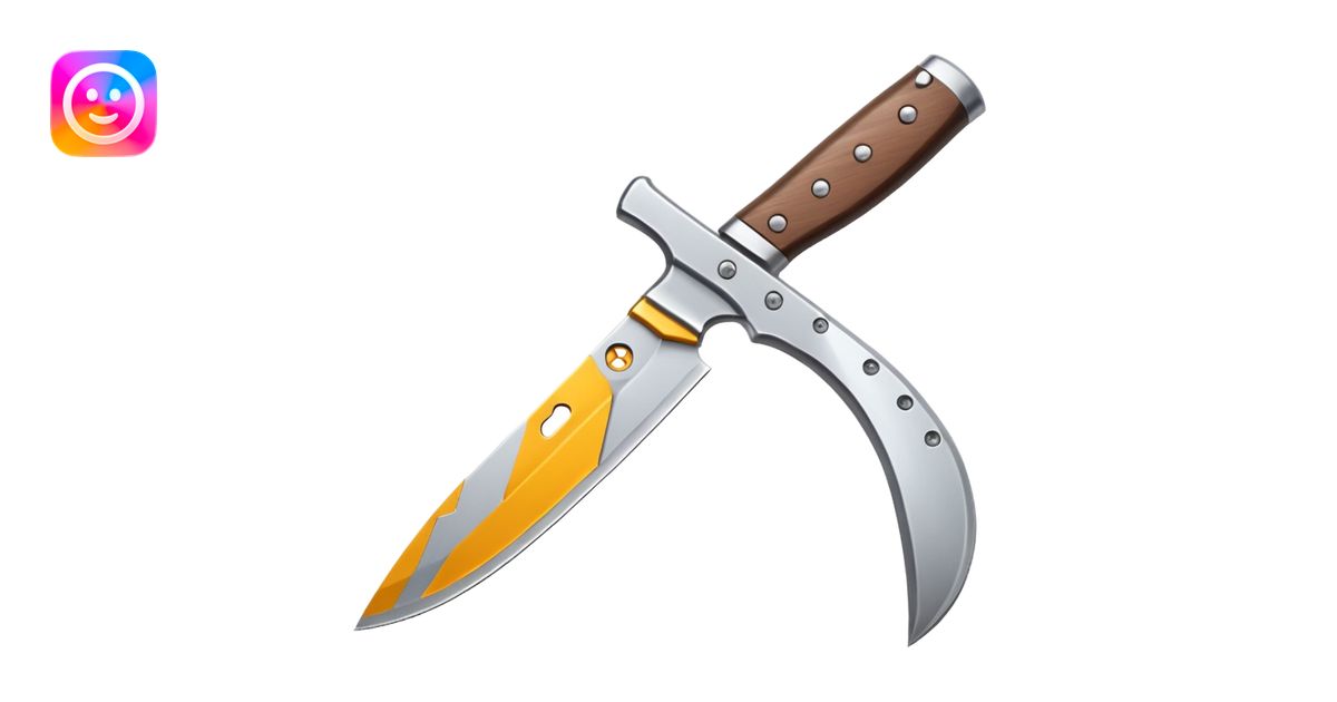 Drop point blade emoji | AI Emoji Generator