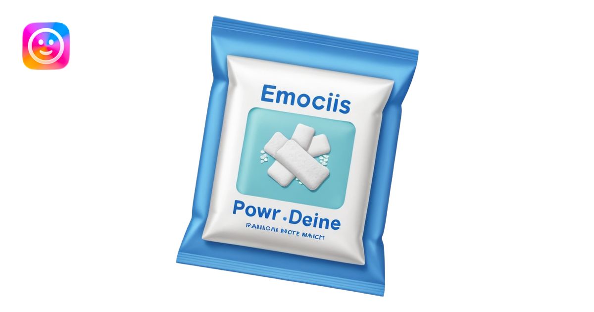 powdered medicine packet emoji | AI Emoji Generator