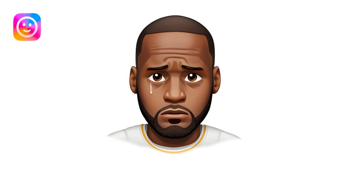 lebron james crying emoji | AI Emoji Generator