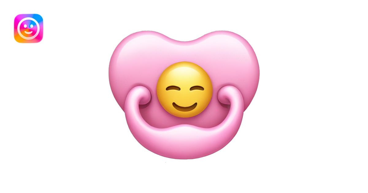 pacifier pink emoji | AI Emoji Generator