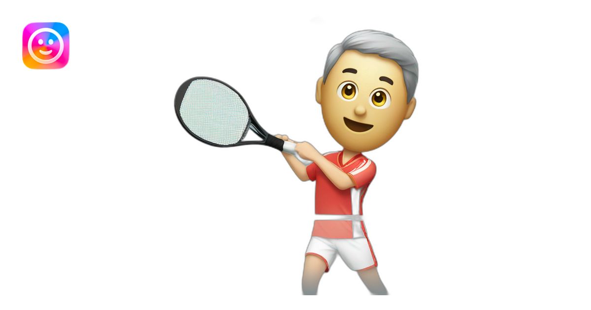 Argento ping pong emoji | AI Emoji Generator