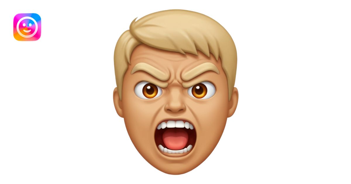 Angry scream emoji | AI Emoji Generator