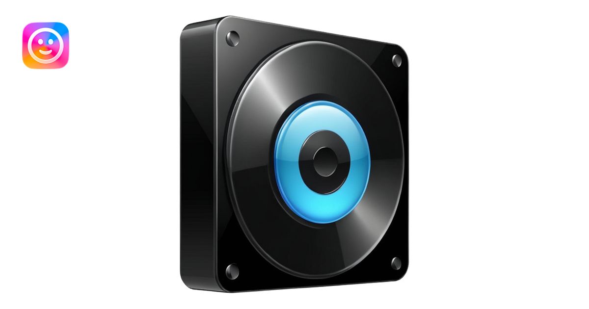 black computer disk emoji | AI Emoji Generator