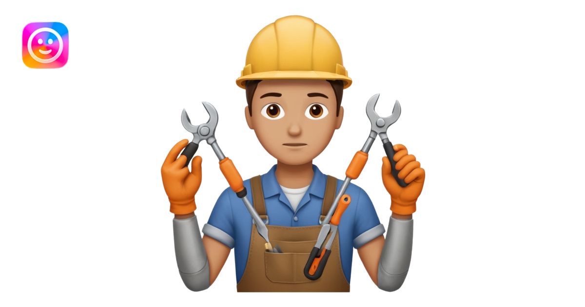 Repairing a tool emoji | AI Emoji Generator