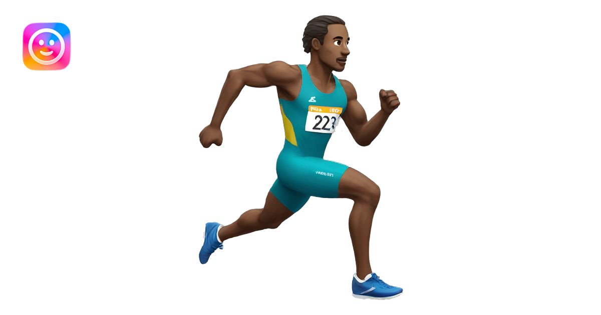 Sprinter emoji | AI Emoji Generator