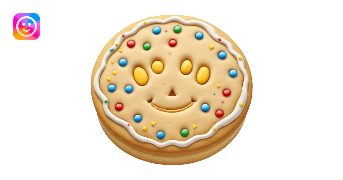 Sugar cookie with sprinkles emoji | AI Emoji Generator