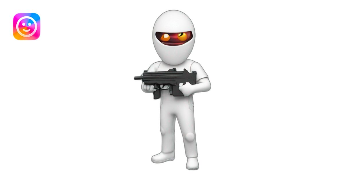 computer hacker with watergun pointing emoji | AI Emoji Generator