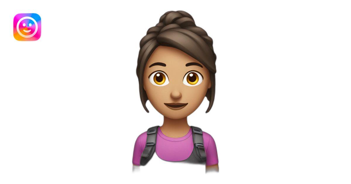 Elliptical girl emoji | AI Emoji Generator