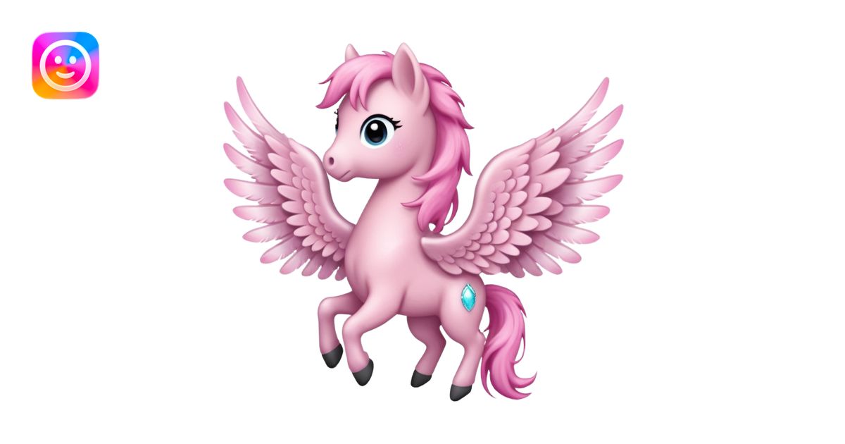 Sparkly, little, soft pink, pony wings no pony only wings. Only left ...
